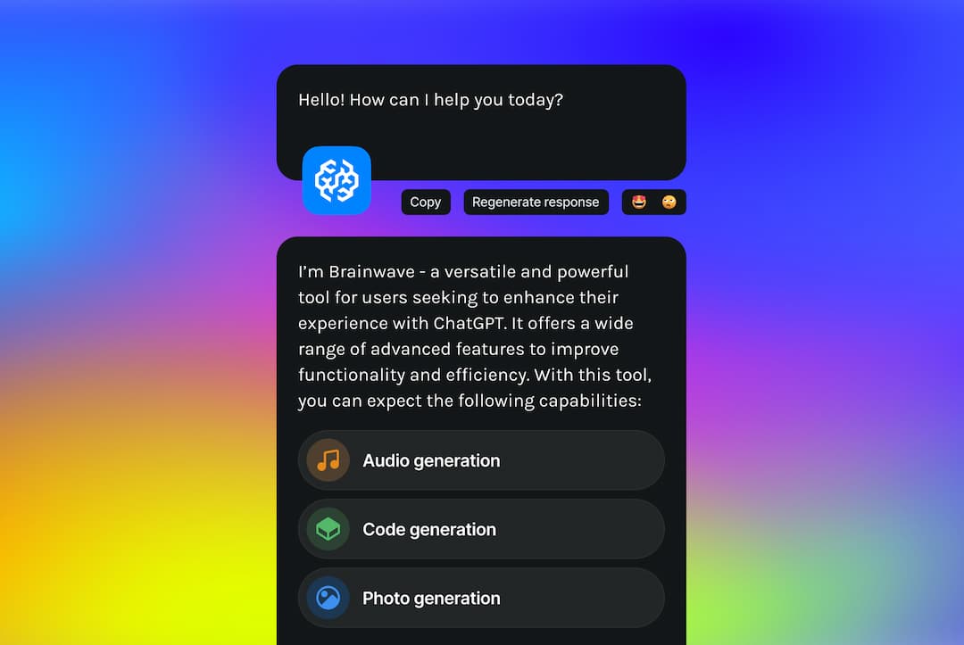 Explore the recommendations provided by the AI chatbot and engage with the app. You can ask ...